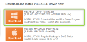 Virtual Audio Cable Setup – VRCSTT